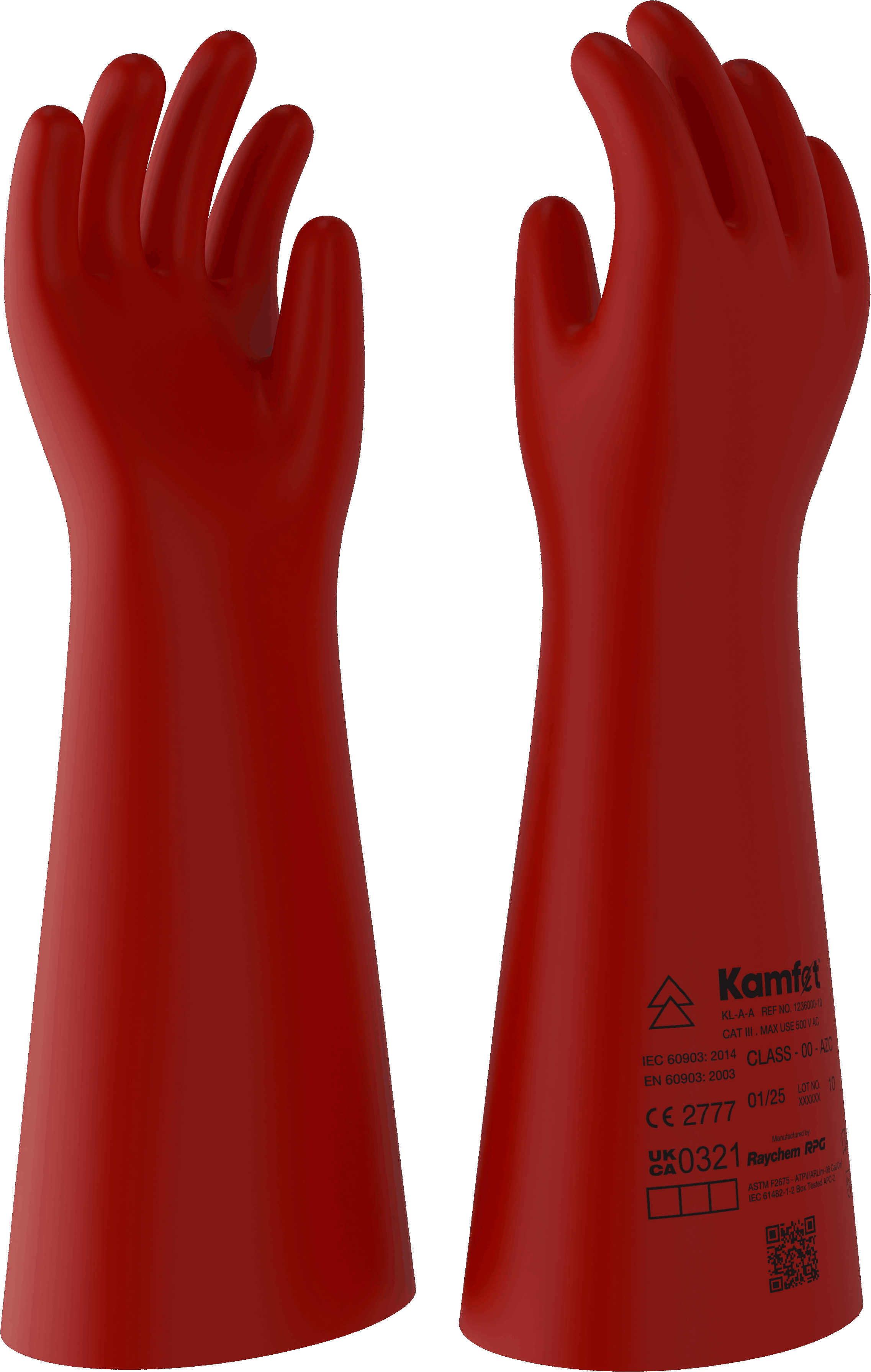 Raychem RPG Class 00 Electrical Insulating Gloves | 500V | Arc Flash ...