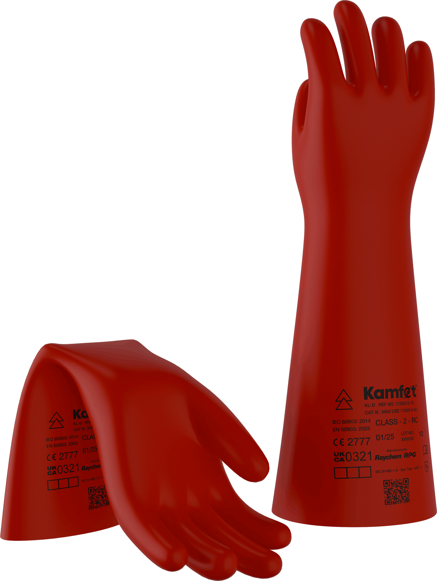 Raychem RPG Kamfet KL-D Class 2 Gloves | 17kV Arc Flash Safety ...