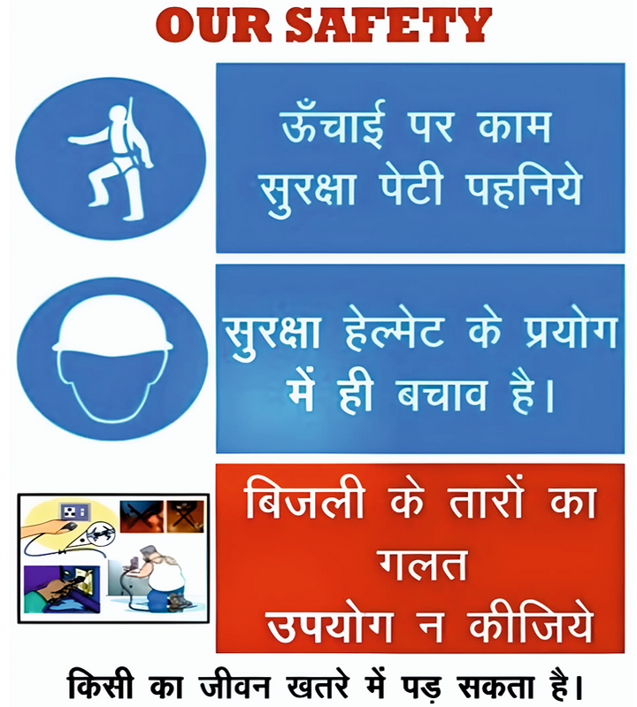 Hindi safety signages – Milansafety
