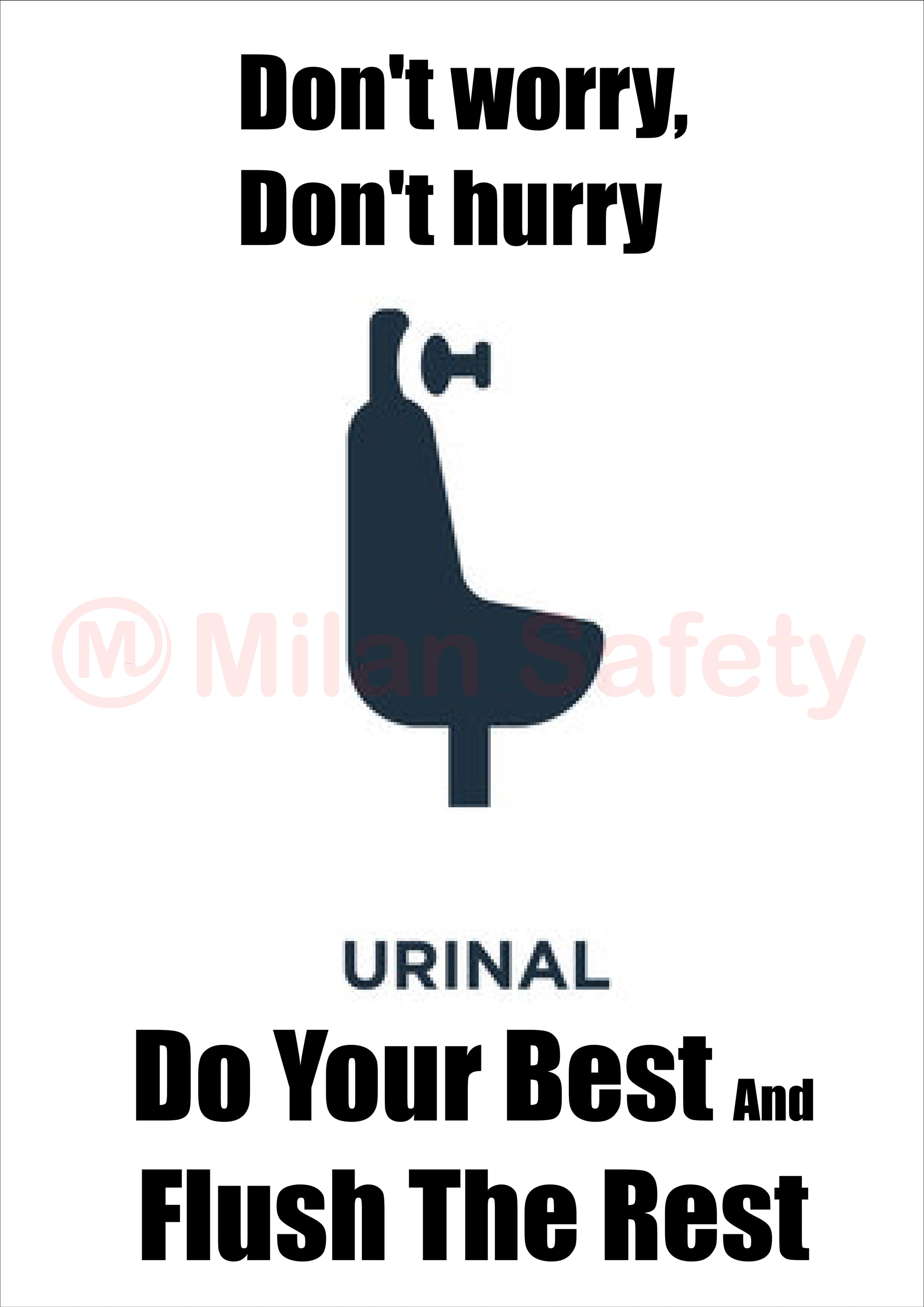 Urinal signage – Milansafety